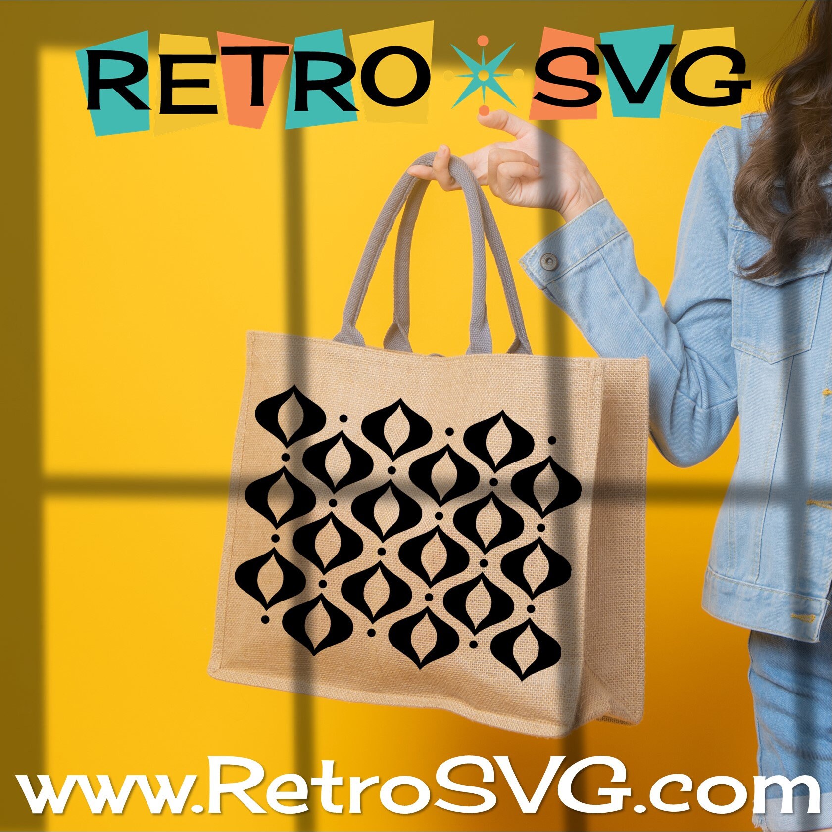 Mid Century Modern Pattern SVG Cricut Cut Files Laser - Etsy