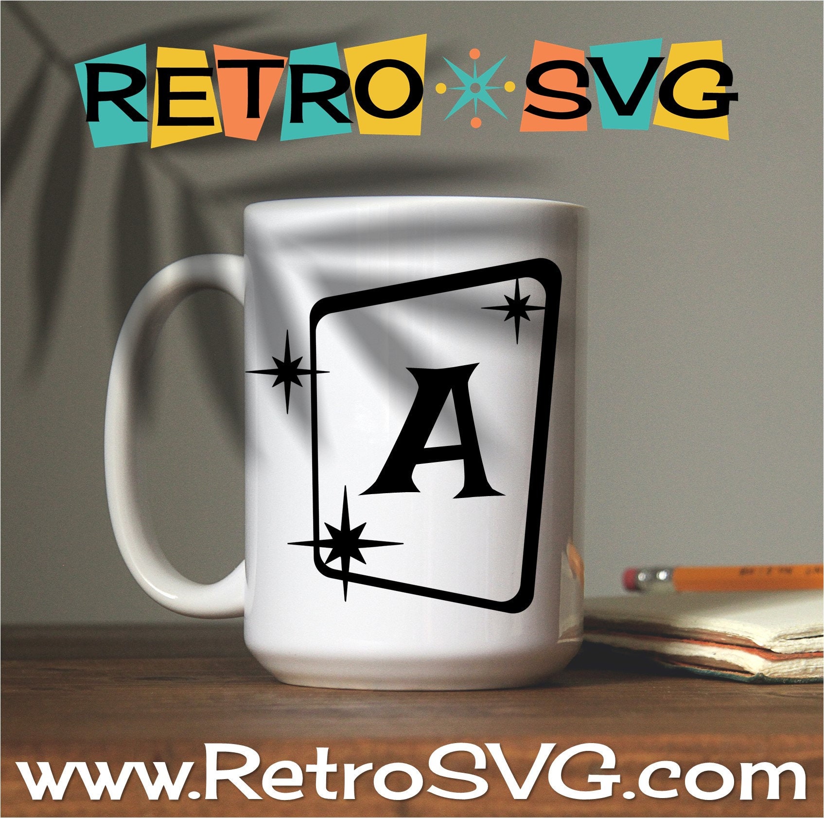 Mid Century Modern Frame Bundle SVG Cricut Cut Files Laser | Etsy