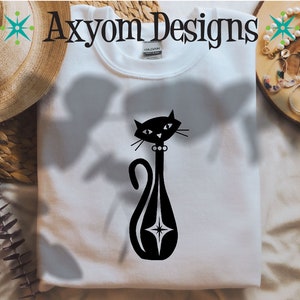 Mid Century Modern Atomic Cats SVG, Cricut Cut Files, Retro Kitty ...