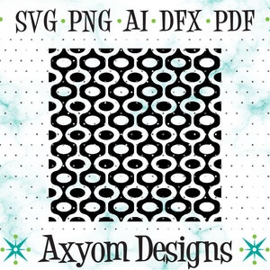 Mid Century Modern Pattern SVG | Cricut Cut Files | Laser Retro Pattern ...