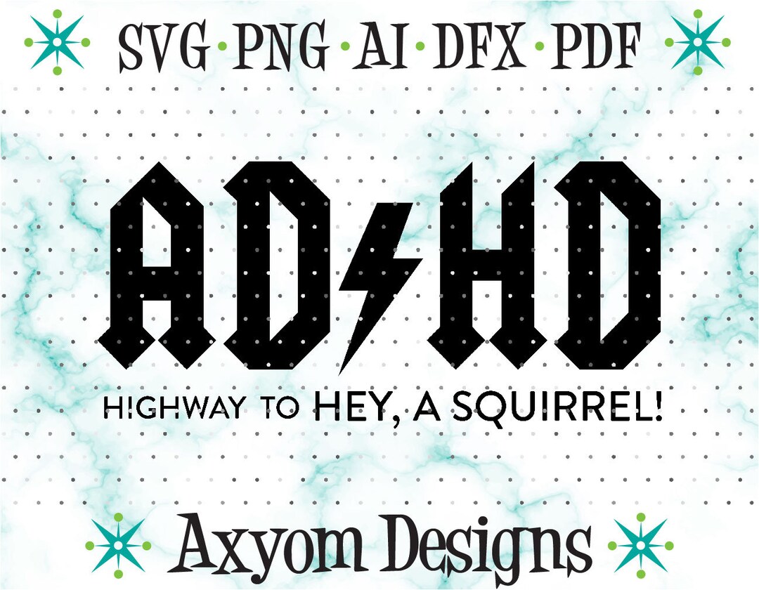 AD/HD SVG, Funny Ad Hd Svg, Ad Hd Cut File, Cricut Cut Files, Laser Cut ...