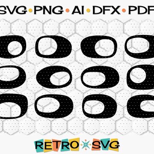 Mid Century Modern Pattern SVG Cricut Cut Files Laser - Etsy