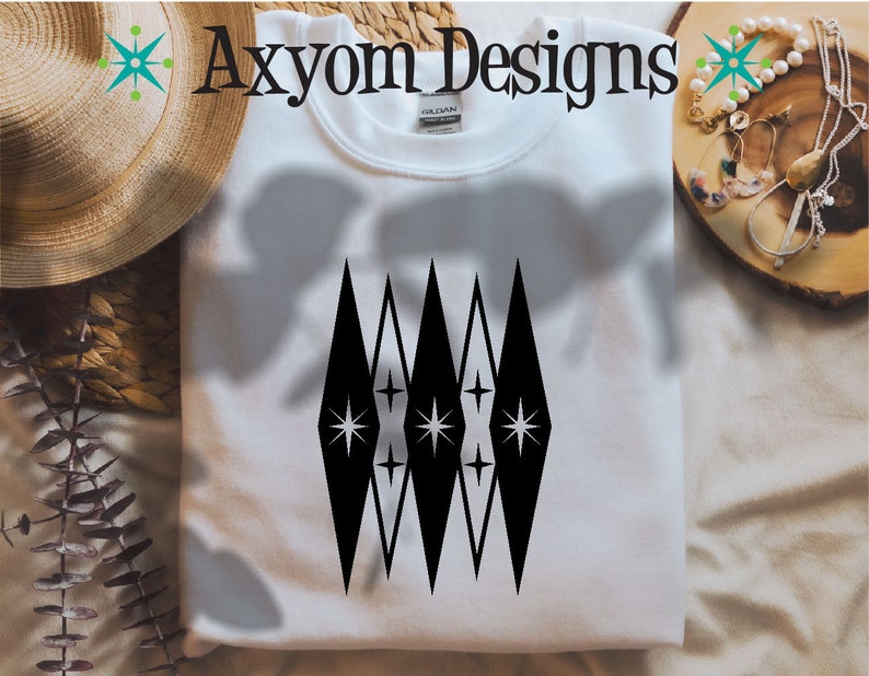 Mid Century Modern Atomic Art SVG, Cricut Cut File, Laser Retro Art ...