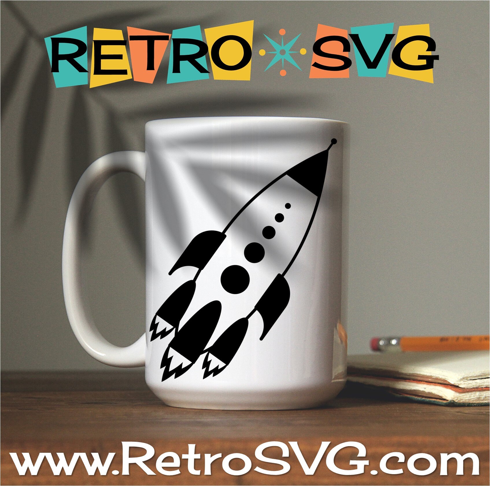 Mid Century Vintage Rockets SVG Cricut Cut File Retro - Etsy