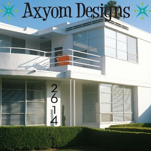 Mid Century Modern House Numbers SVG, Cricut Retro Numbers, Mid Century ...