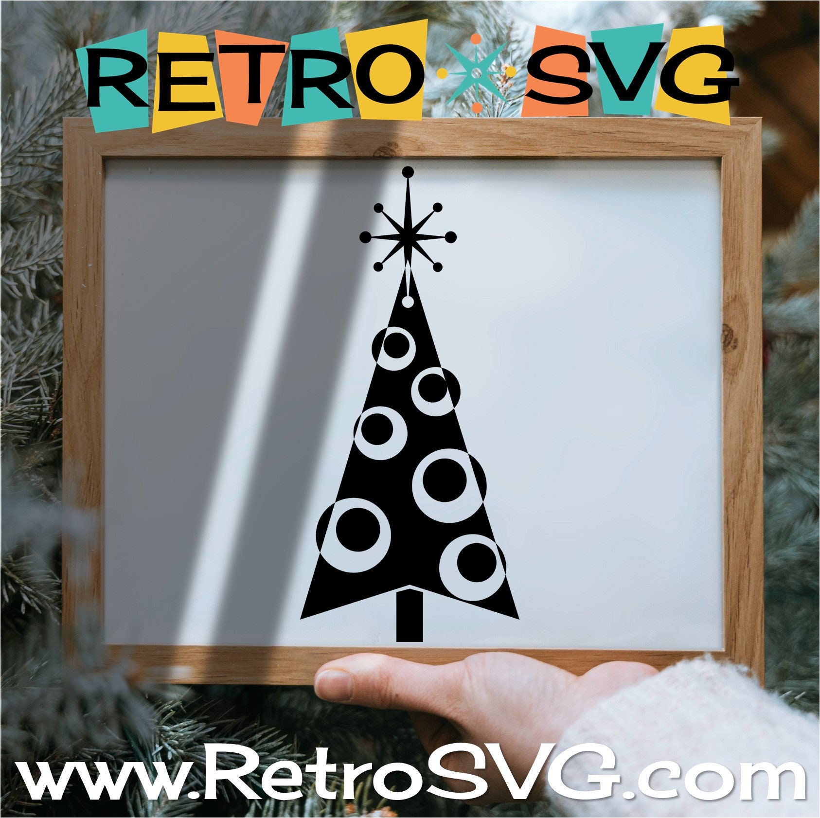 MCM Christmas Tree SVG Mid Century Modern Atomic Svg MCM - Etsy