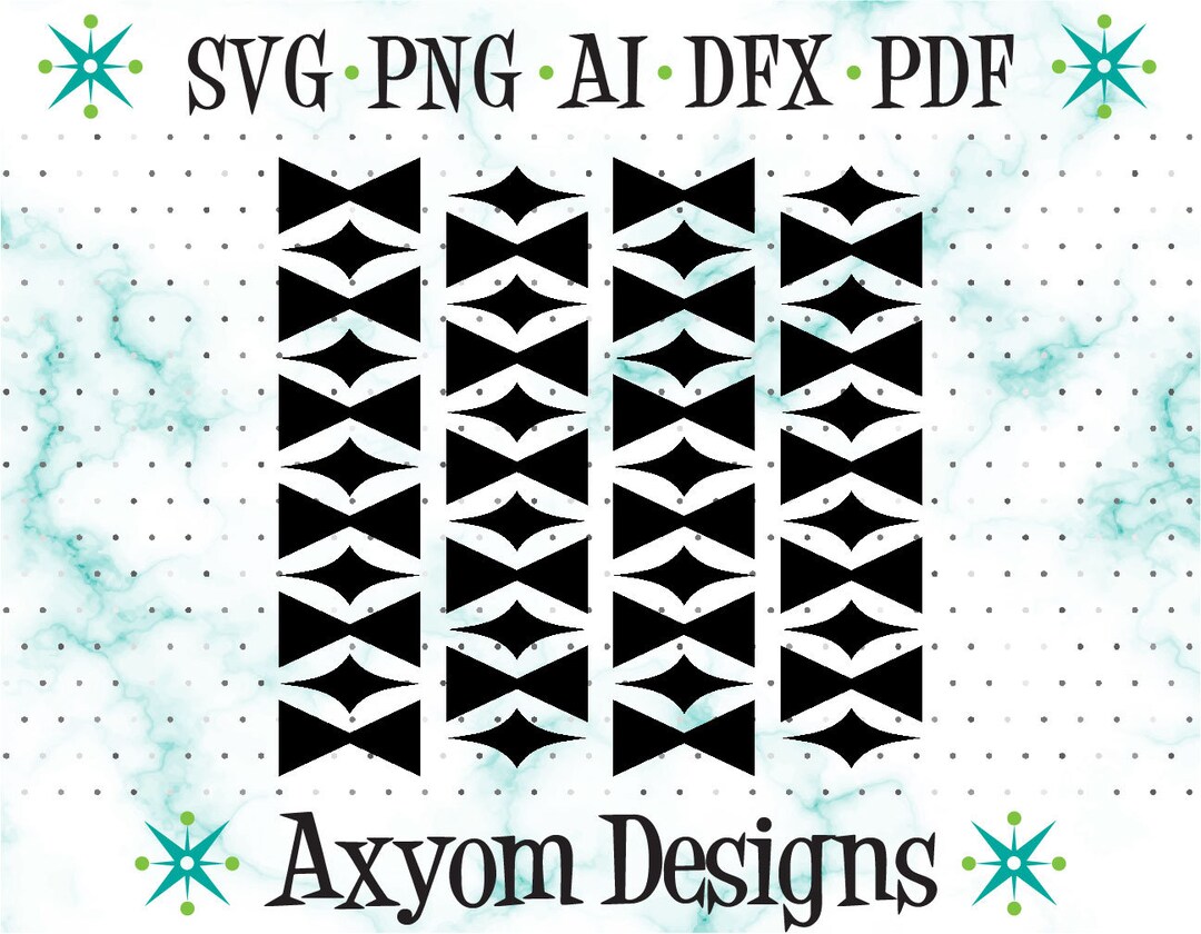 Mid Century Modern Pattern SVG | Cricut Cut Files | Laser Retro Pattern ...