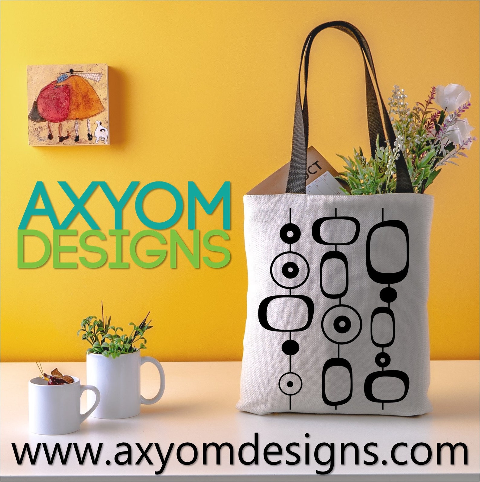 Mid Century Modern Pattern SVG Cricut Cut File Retro | Etsy