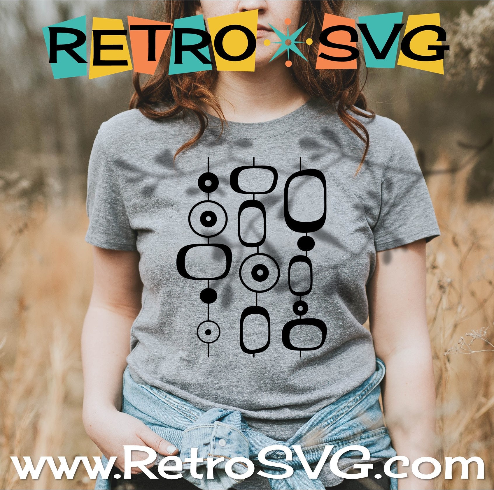 Mid Century Modern Pattern SVG Cricut Cut File Retro - Etsy