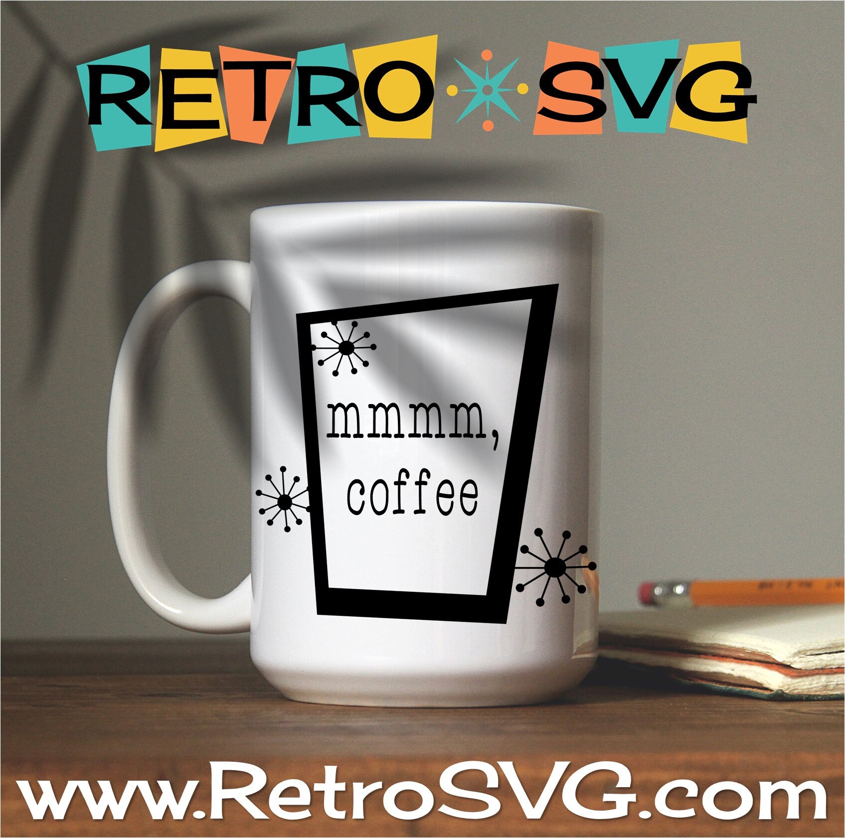 Mid Century Modern Frame Bundle SVG Cricut Cut Files Laser | Etsy