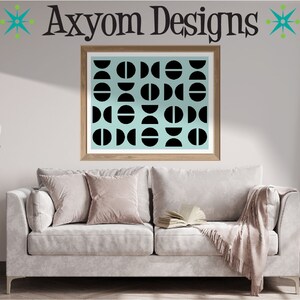 Mid Century Modern Pattern SVG | Cricut Cut File | Retro Repeat Pattern ...