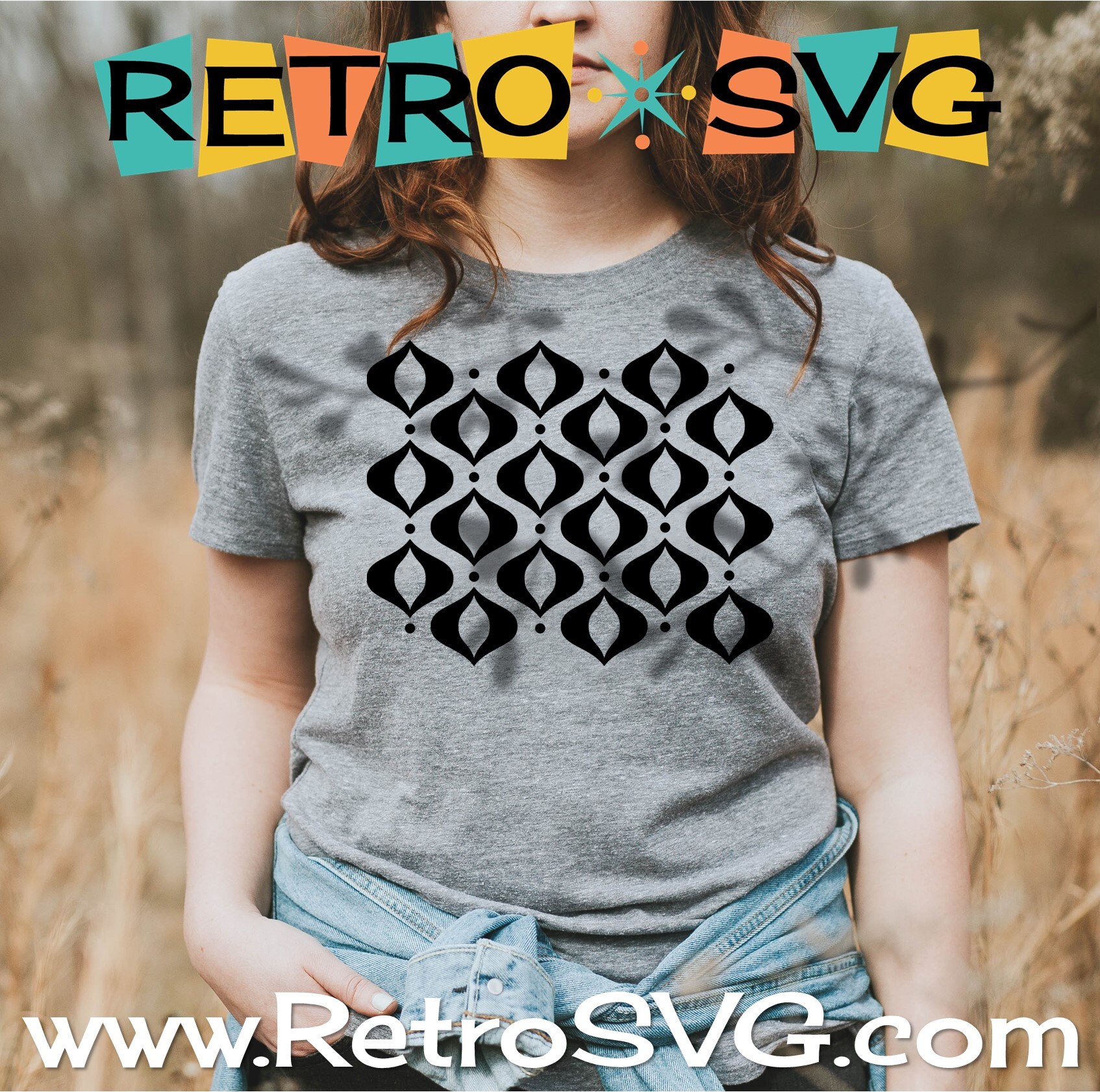 Mid Century Modern Pattern SVG Cricut Cut Files Laser - Etsy