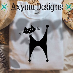 Mid Century Modern Atomic Cats SVG, Cricut Cut Files, Retro Kitty Cut ...