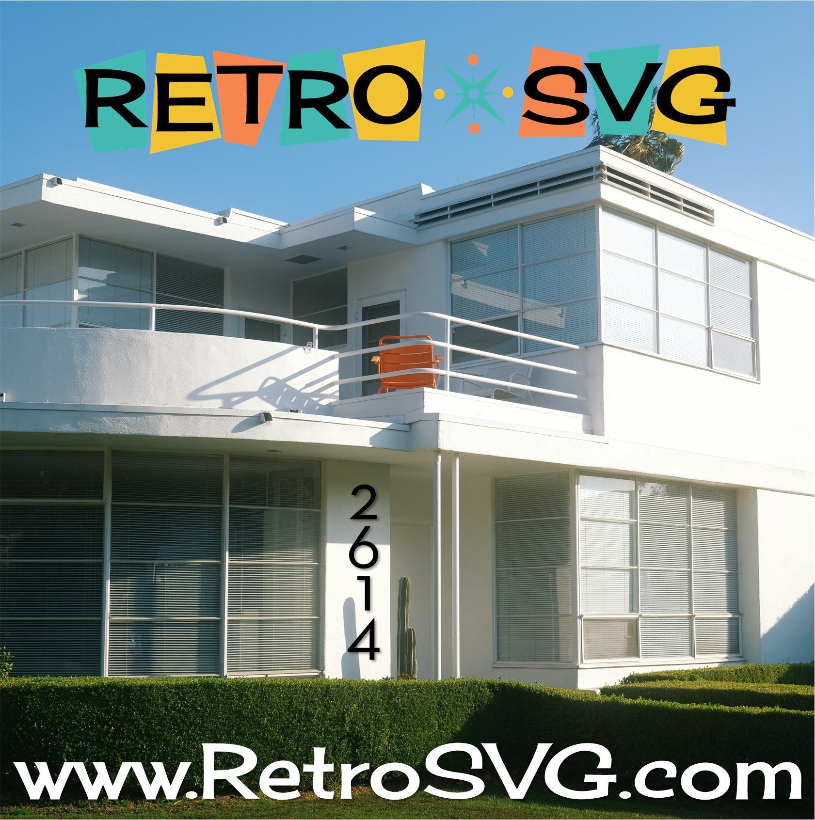 Mid Century Modern House Numbers SVG Cricut Retro Numbers - Etsy Canada