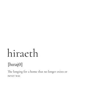 Welsh Word “hiraeth” English Translation | Dictionary Definition ...