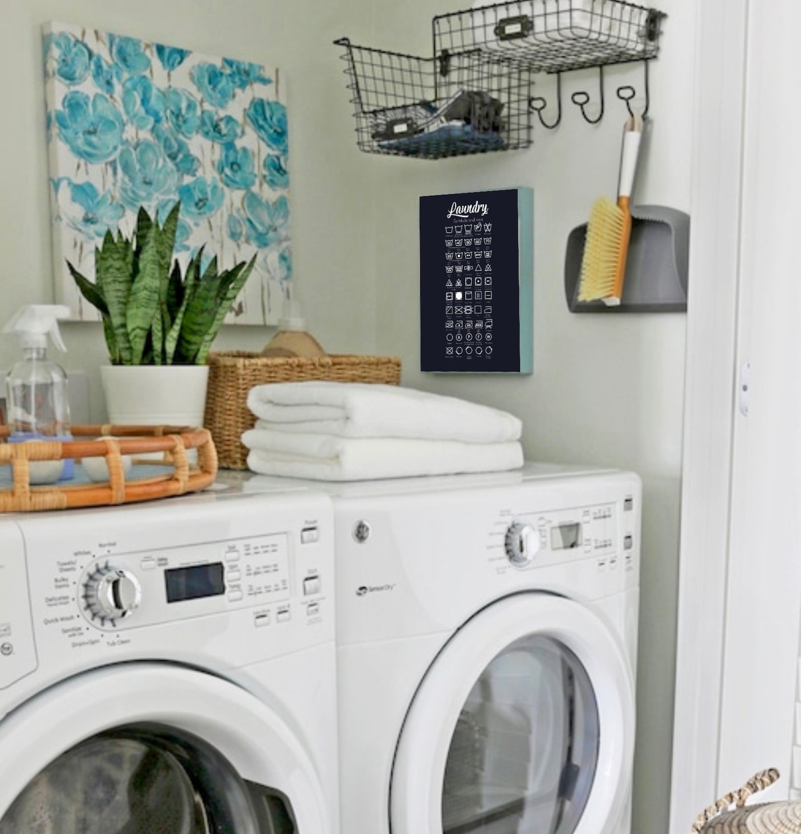 Laundry Care and Symbols Chart | Digital Download Printable PDF Wall ...