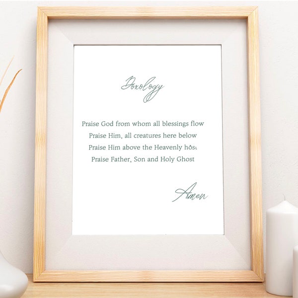 Doxology Print - Etsy