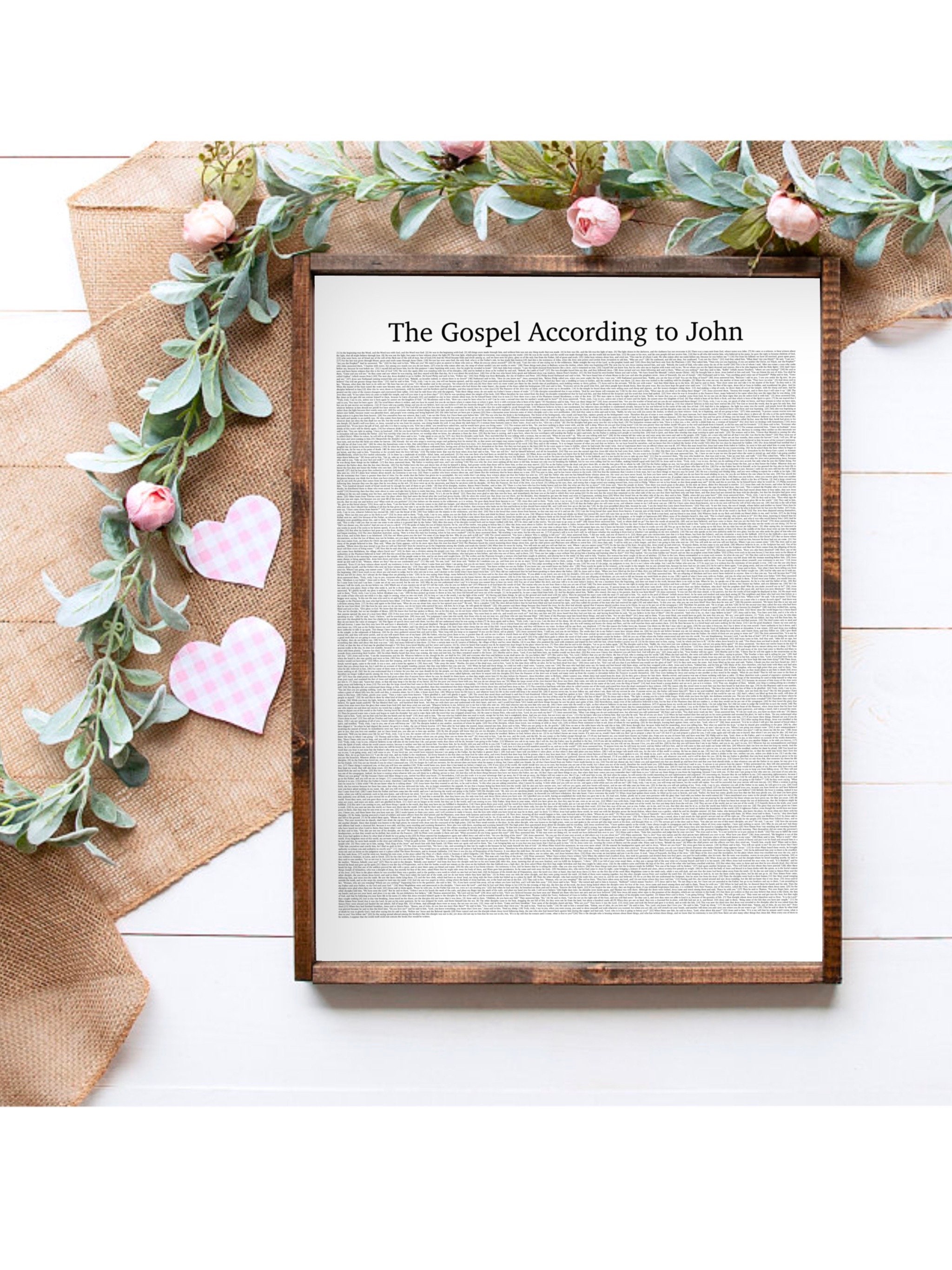 Gospel of John Full Text Digital Download | Entire Book of John PDF ...