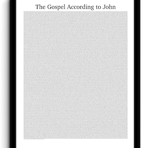 Gospel of John Full Text Digital Download | Entire Book of John PDF ...