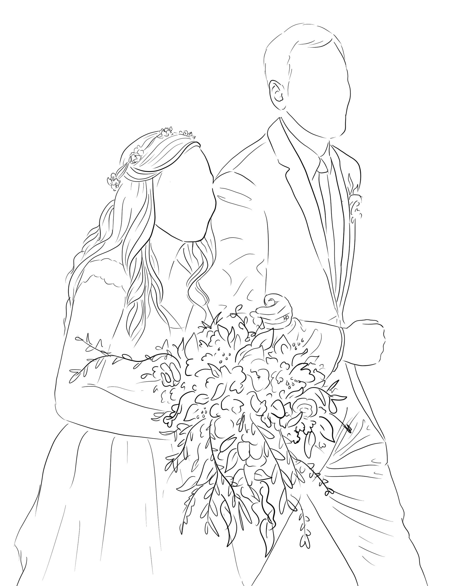 Custom Line Drawing Printable | Simple Minimalist Home Decor | Digital ...