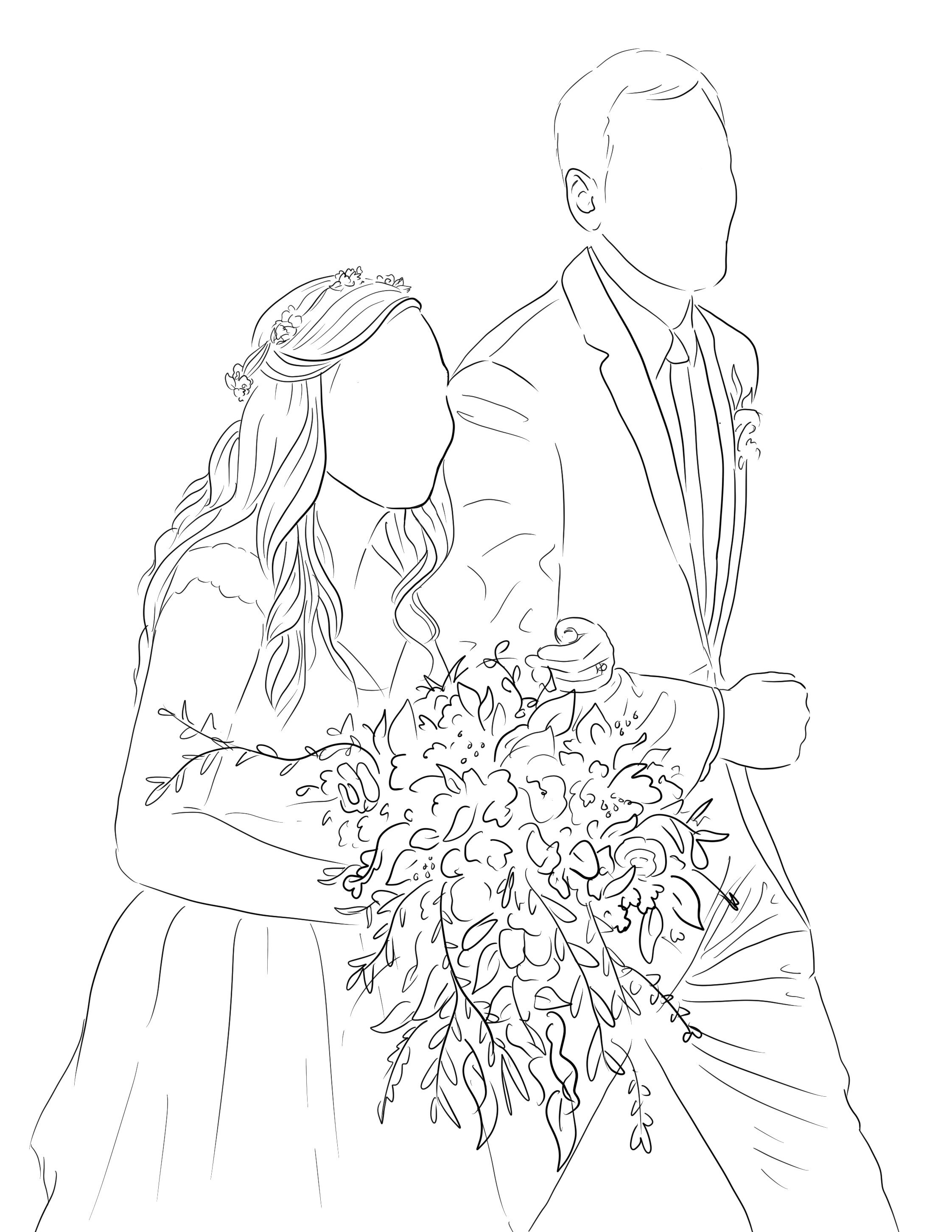 Custom Line Drawing Printable | Simple Minimalist Home Decor | Digital ...