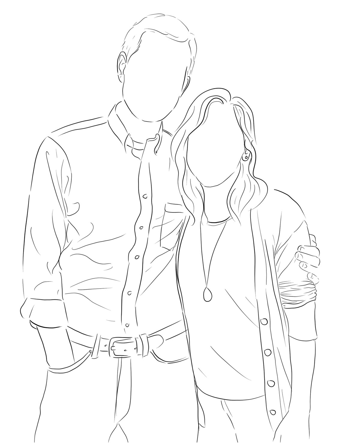 Custom Line Drawing Printable Simple Minimalist Home Decor - Etsy