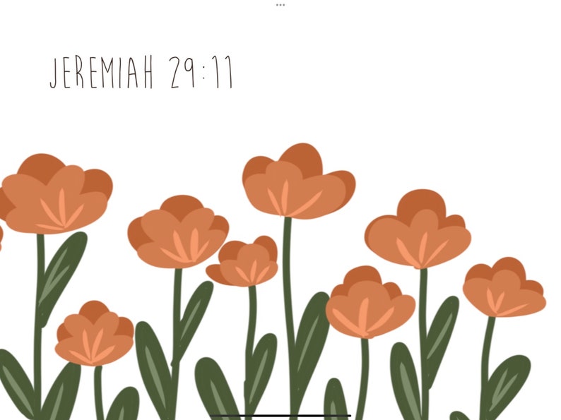 Jeremiah 29:11 Illustrated Bible Verse | Digital Download Art Print ...