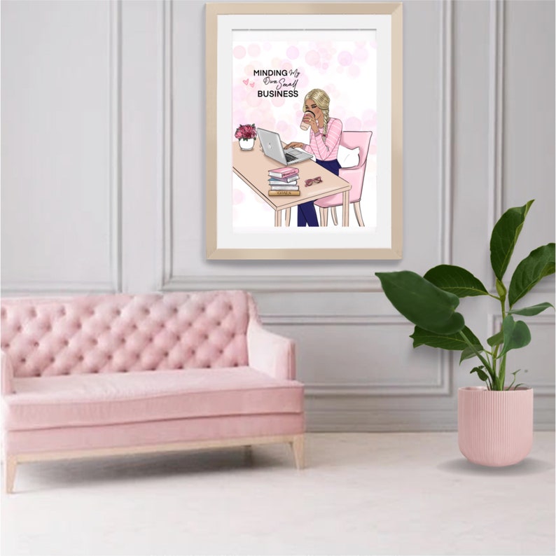 Boss Babe Clipart: Biz Owner Art Print (PNG) - Etsy