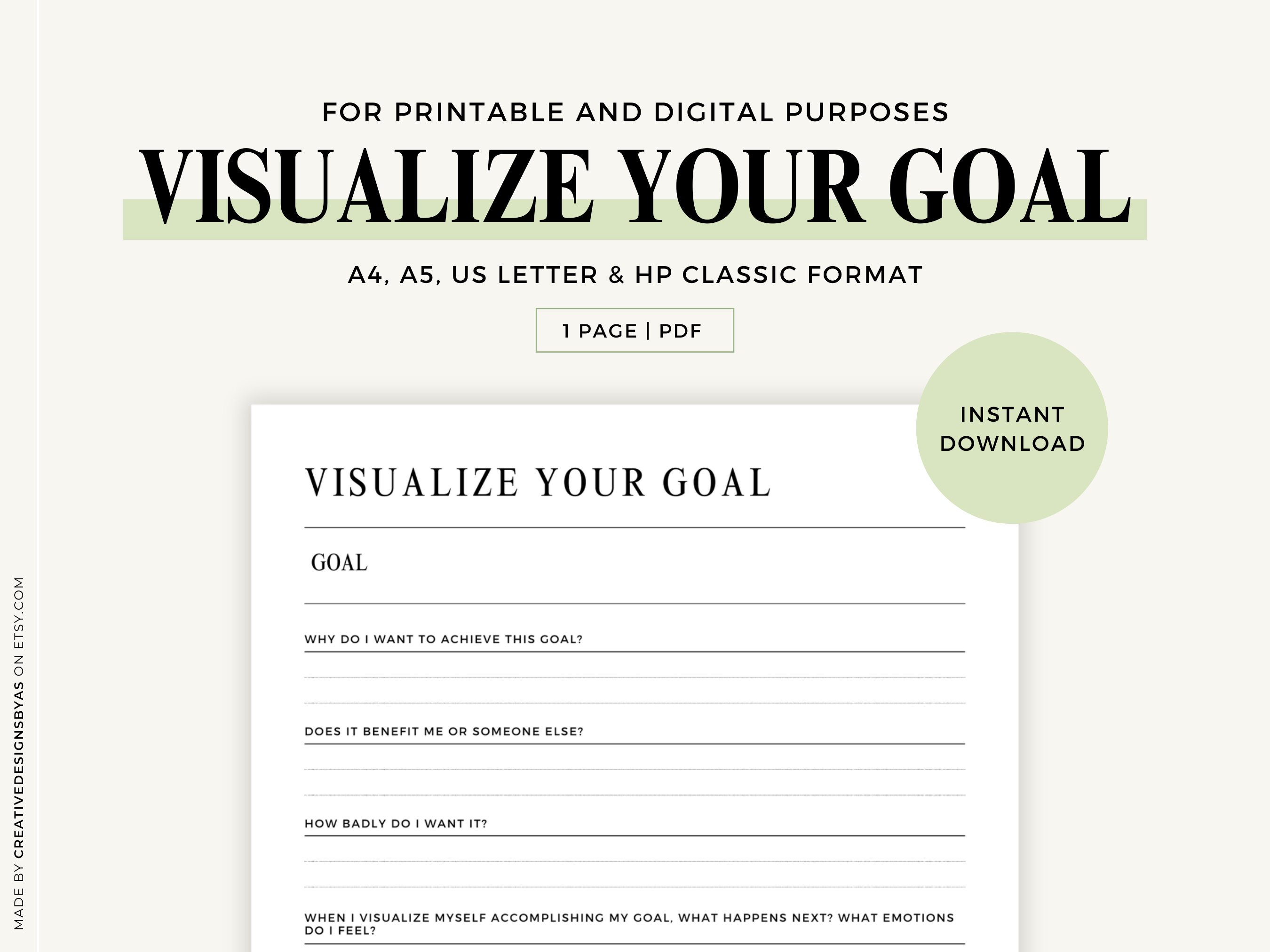 Visualize Your Goal