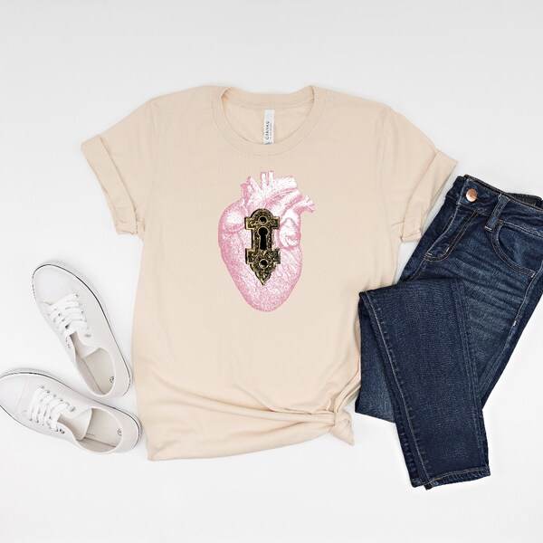 Heart Keyhole Shirt - Etsy