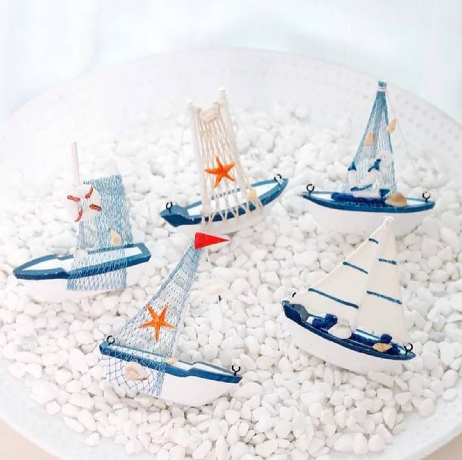 Sailboat Decor Marine Decorations Nautical Creative Handmade - Etsy