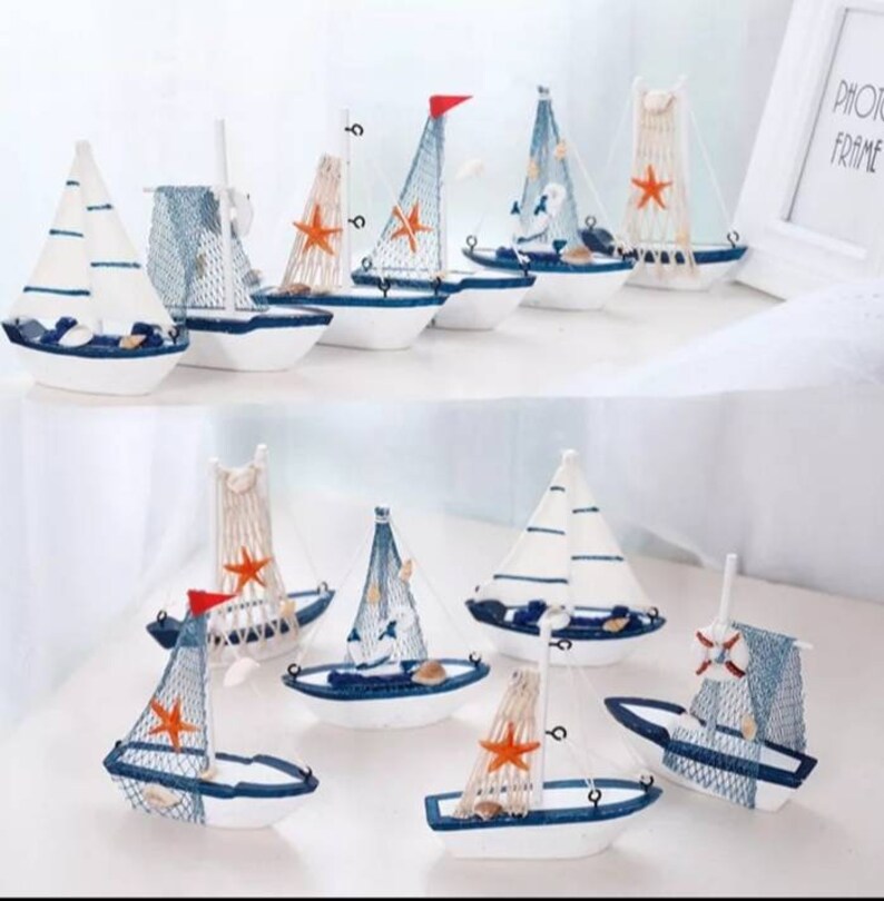 Sailboat Decor Marine Decorations Nautical Creative Handmade - Etsy
