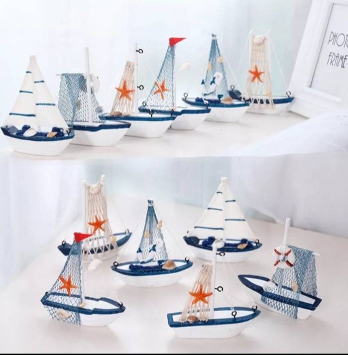 Sailboat Decor Marine Decorations Nautical Creative Handmade - Etsy