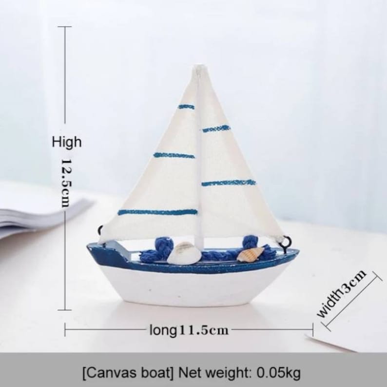 Sailboat Decor Marine Decorations Nautical Creative Handmade - Etsy