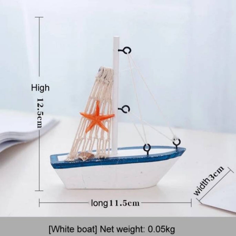 Sailboat Decor Marine Decorations Nautical Creative Handmade - Etsy