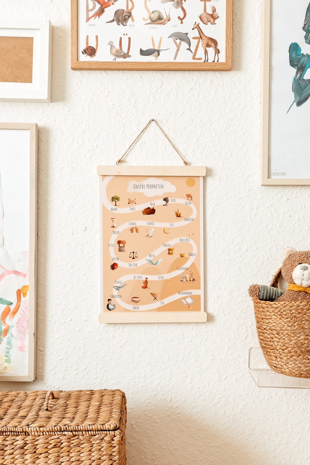 Prophet Poster A4 Islamic Wall Decoration for the Children's Room With ...