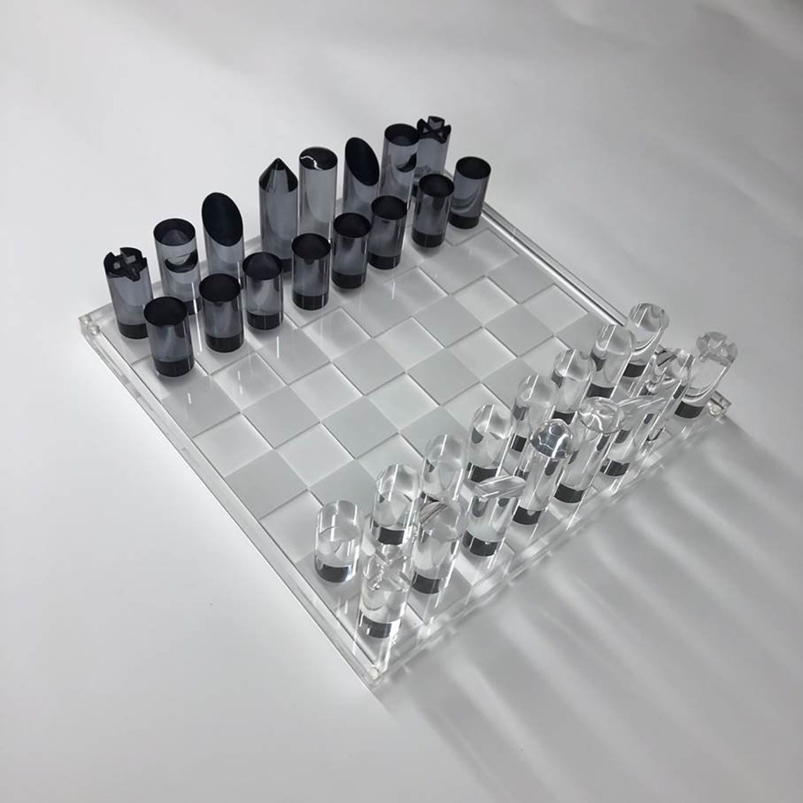 Handmade Acrylic Chess Set | Etsy
