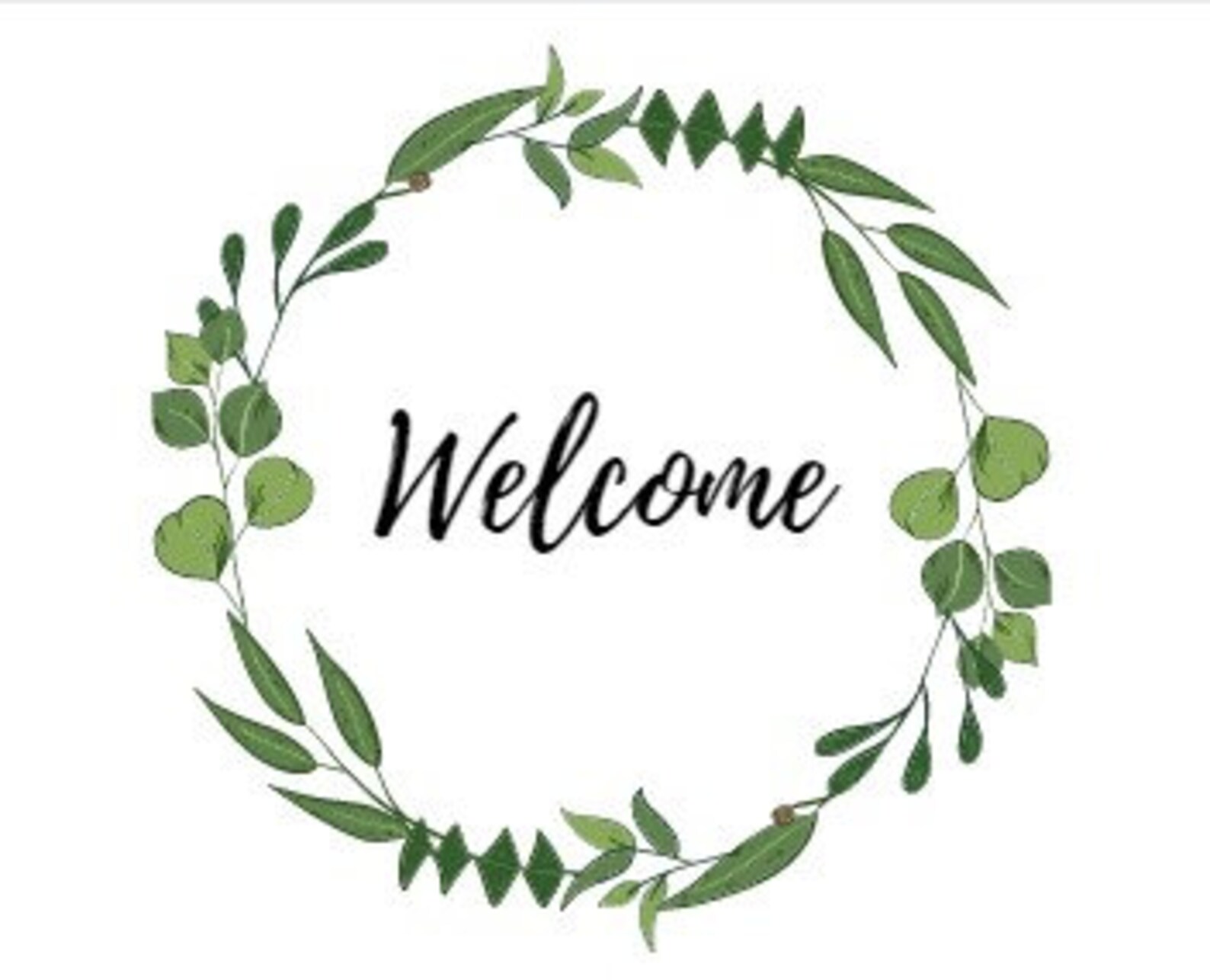 Welcome Wreath Print Etsy Welcome Wreath Print Etsy
