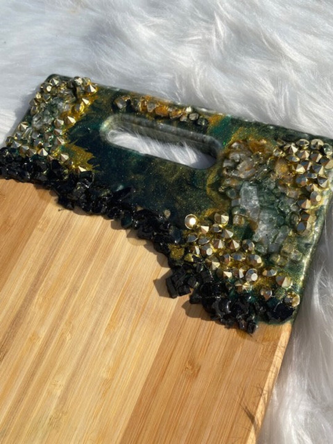 Emerald Charcuterie Board Used as a Serving Tray / Cheese Board ...