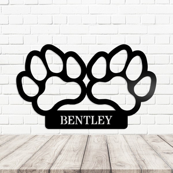 Paw Print Sign - Etsy Canada