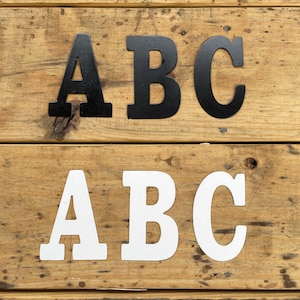 Thin 8.5 Painted Metal Letters and Numbers, A-Z, 0-9, &, Craft Letters ...