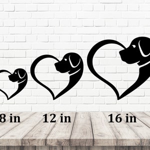 Dog Love Heart Sign, Dog Heart, Custom Metal Sign - Etsy