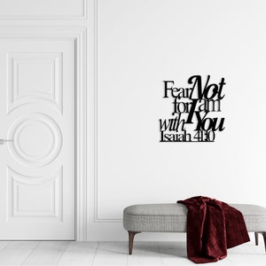 Isaiah 41:10 Metal Bible Verse, Christian Home Decor | Bible Verse Wall ...