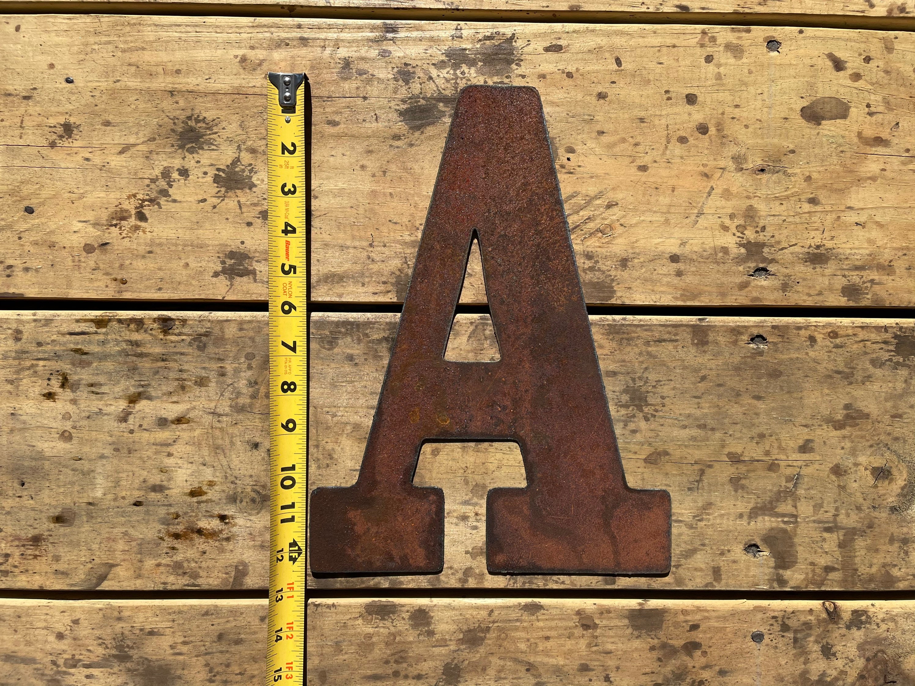 Rustic Metal Letters And Numbers at Lois Horning blog