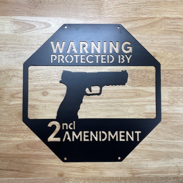 2nd Amendment Sign - Etsy