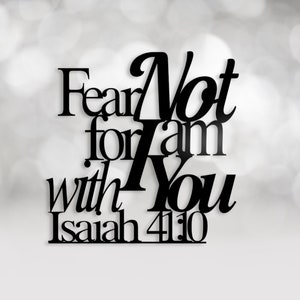 Isaiah 41:10 Metal Bible Verse, Christian Home Decor | Bible Verse Wall ...