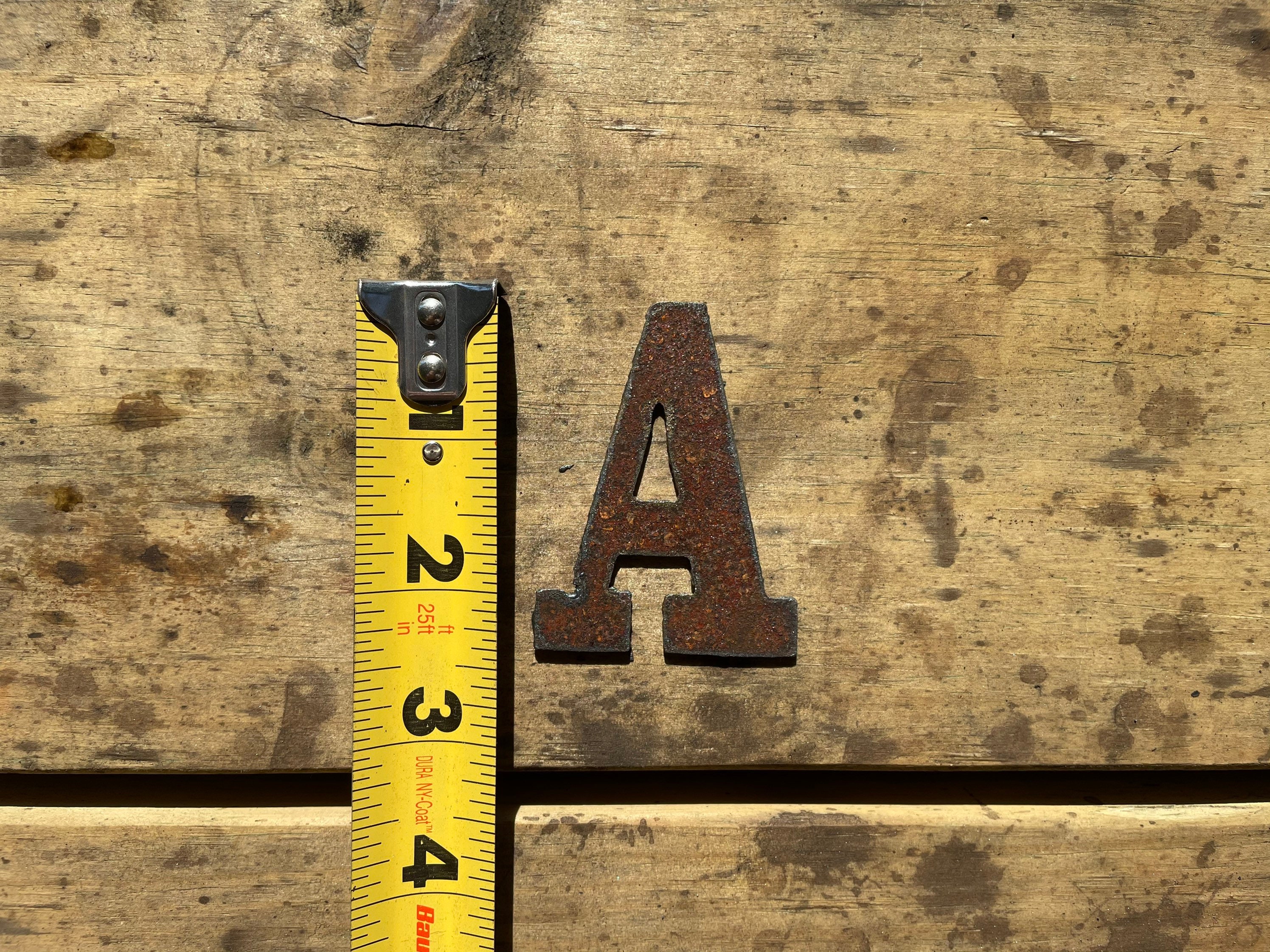 Thin 2.5 Rustic Metal Letters and Numbers A-Z 0-9 & - Etsy