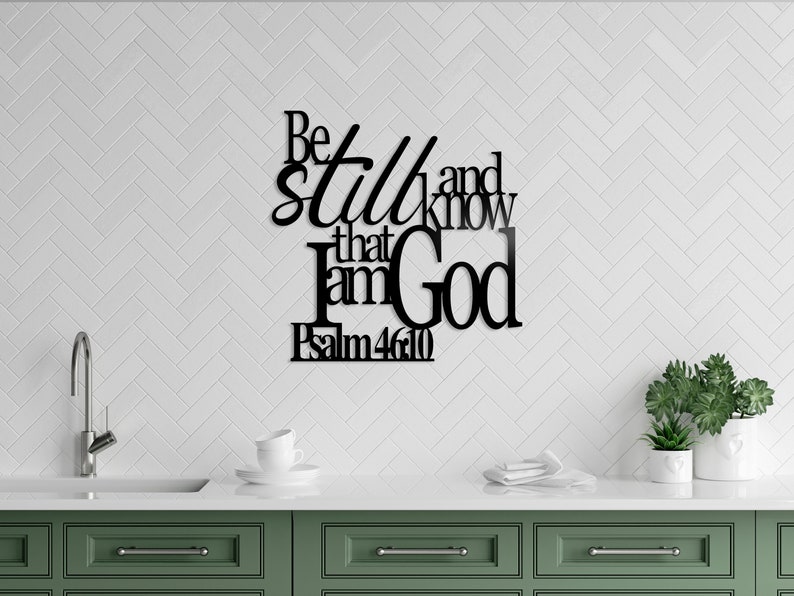 Psalm 46:10 Metal Bible Verse Christian Home Decor Bible - Etsy