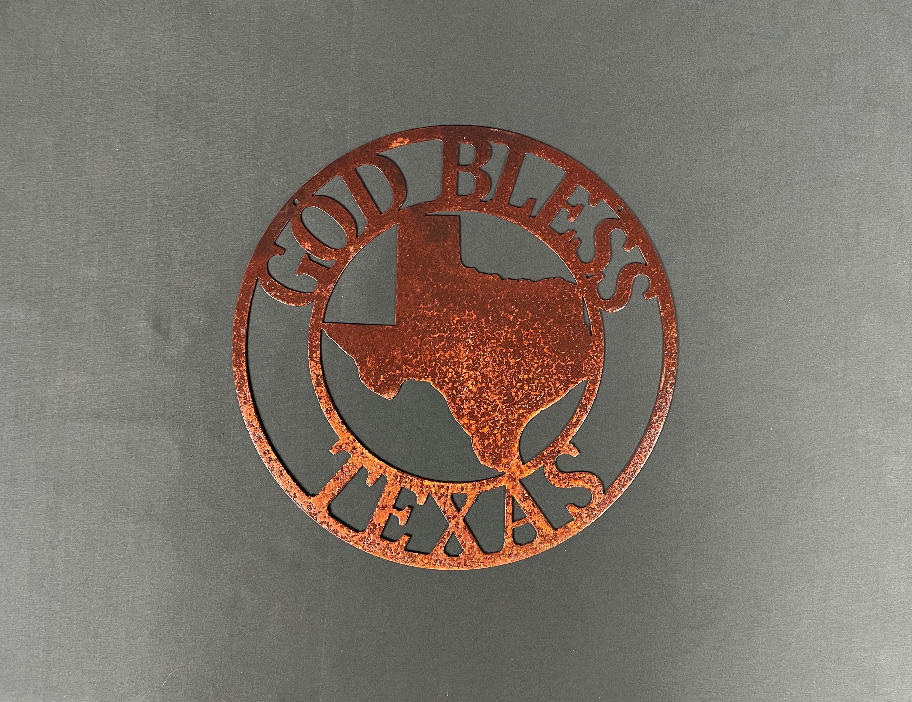 God Bless Texas Sign Rustic Metal Custom Texas Sign Metal - Etsy