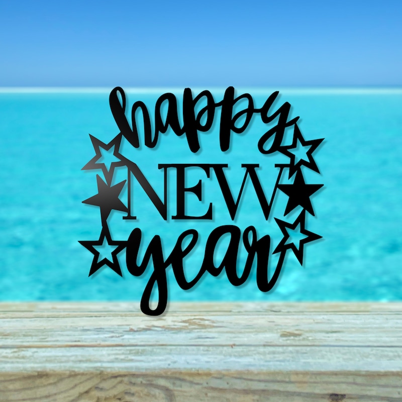 Happy New Year Sign - Etsy